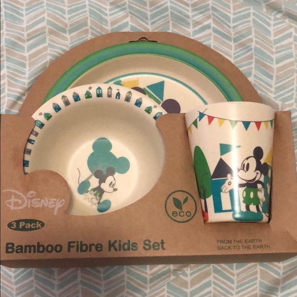 Disney | Party Supplies | Disneys Mickey Kids Plate Set With Silverware ...